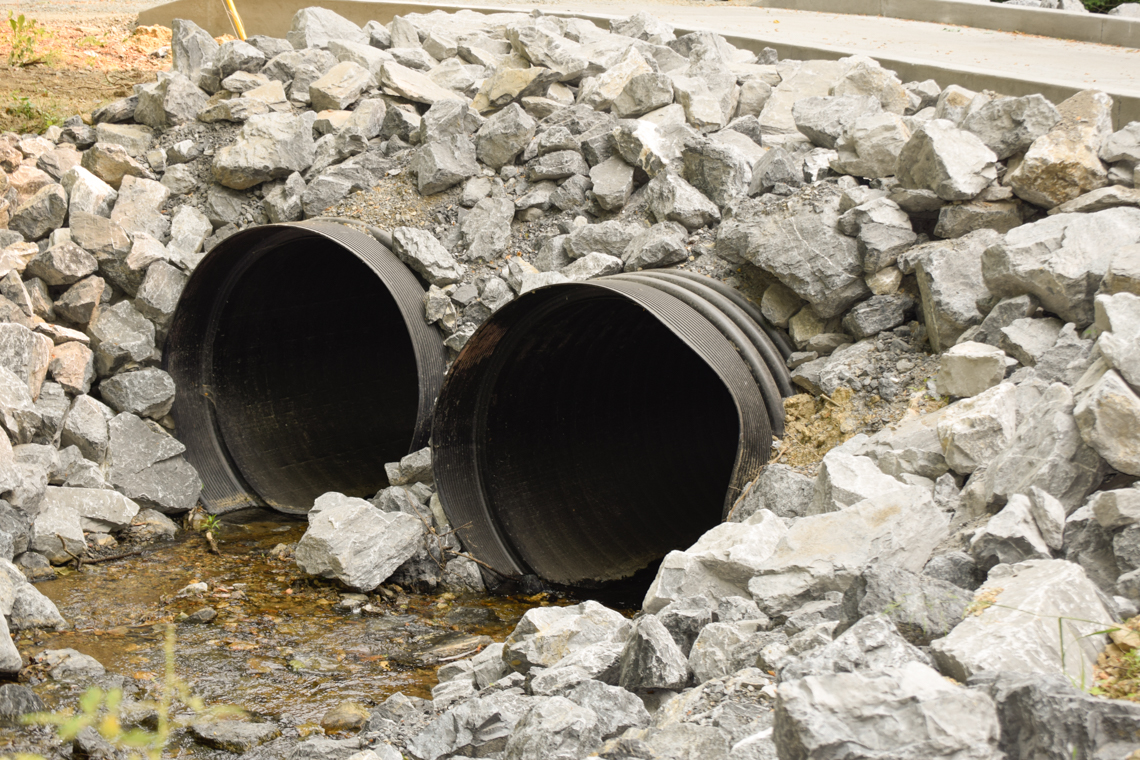 Concrete Driveway & Culvert for Stream - BedRock Siteworks