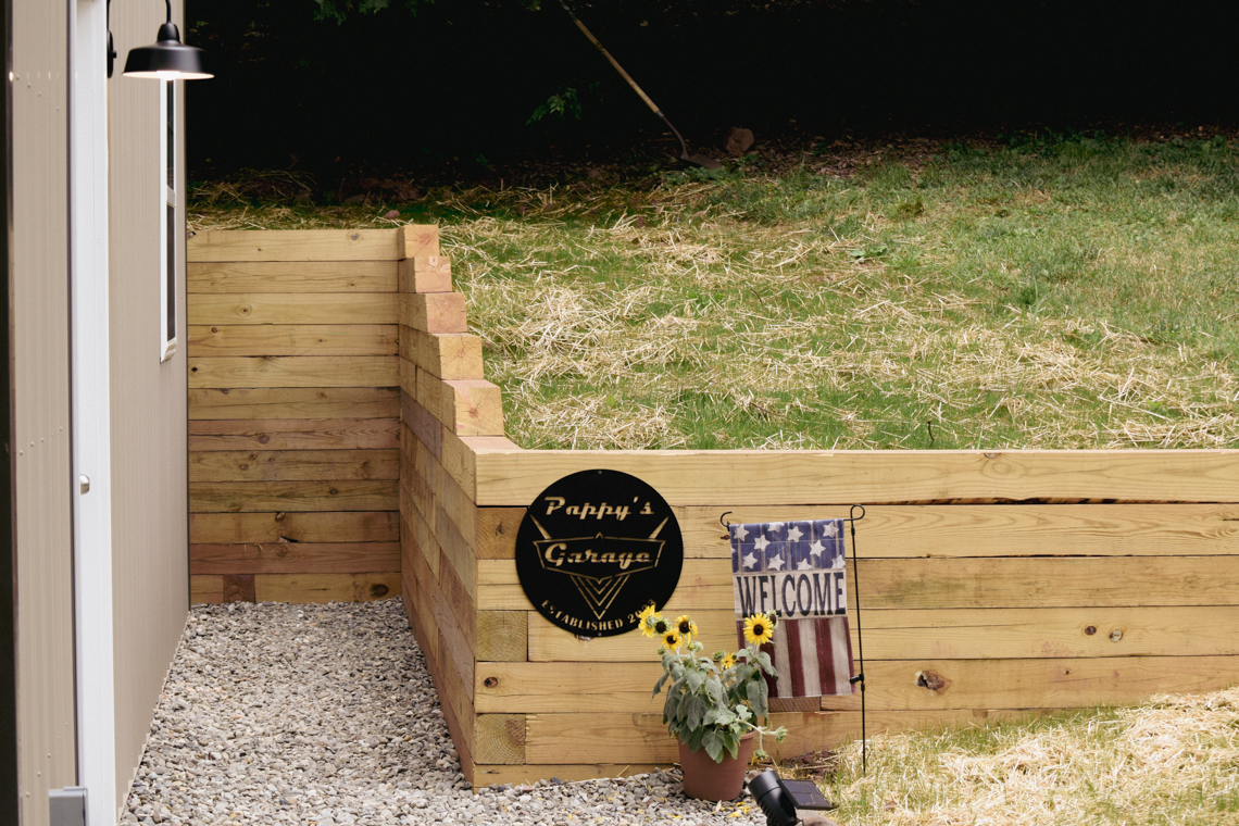 Retaining wall for Pole Barn in Pottstown, PA - BedRock Siteworks