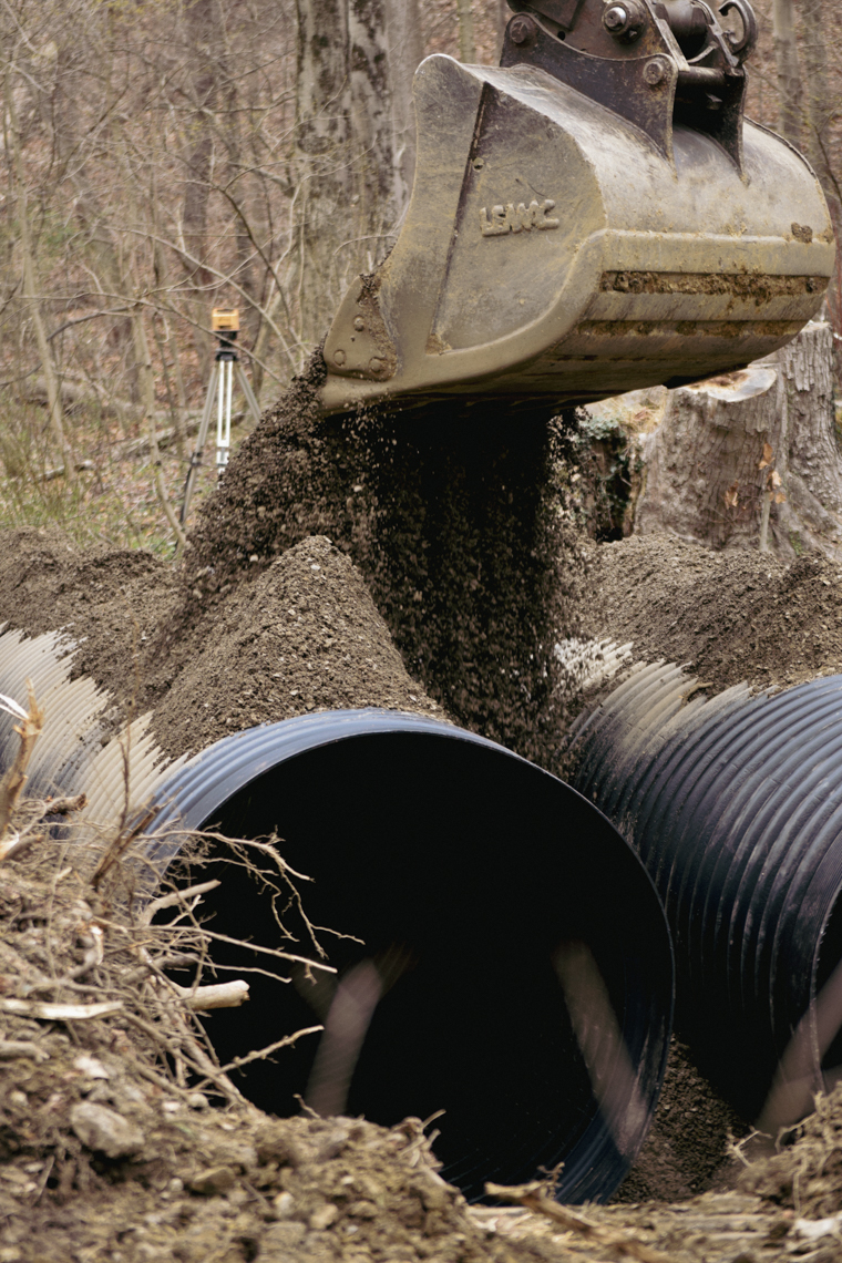 Concrete Driveway & Culvert for Stream - BedRock Siteworks