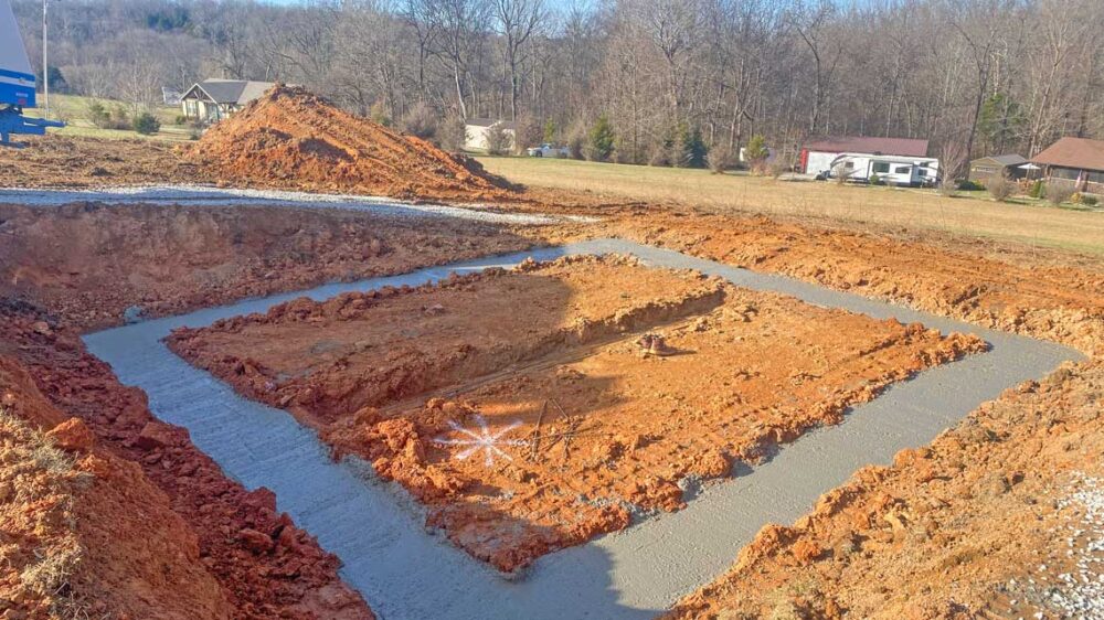 Concrete Footers and Gravel Driveway Cumberland Furnace TN - BedRock ...