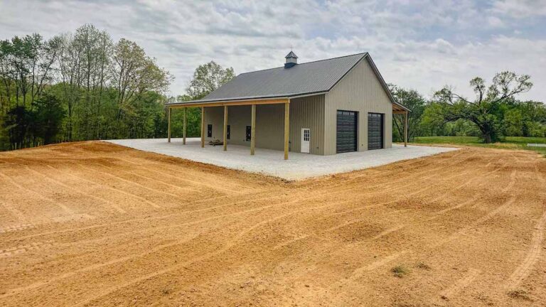 Pole Barn Foundation Nunnelly, TN - BedRock Siteworks