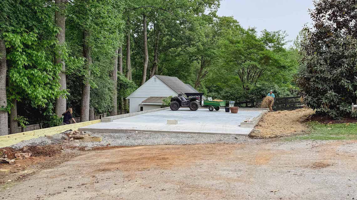 Concrete Foundation for Garage Clifton VA - BedRock Siteworks